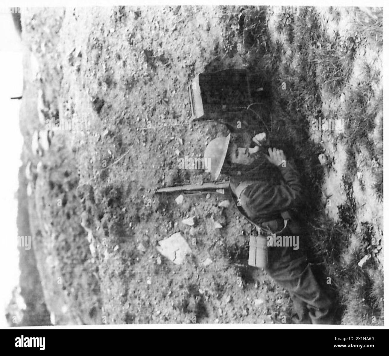 A School of Signals member operates a No.18 Ground Station wireless set ...