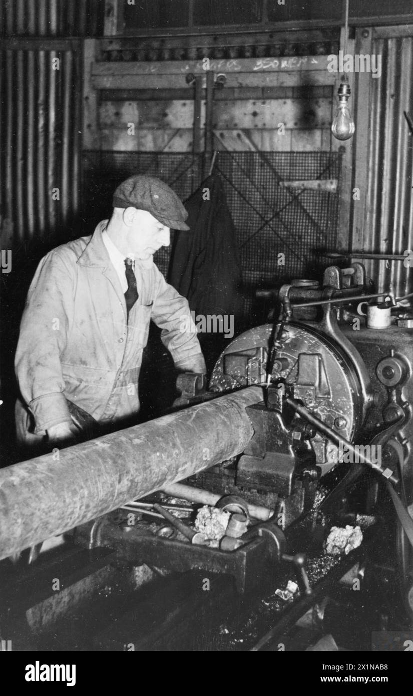 MEN BEHIND BRITAIN'S SHIPS. MARCH 1945, AT THE LIVERPOOL WORKS OF ...