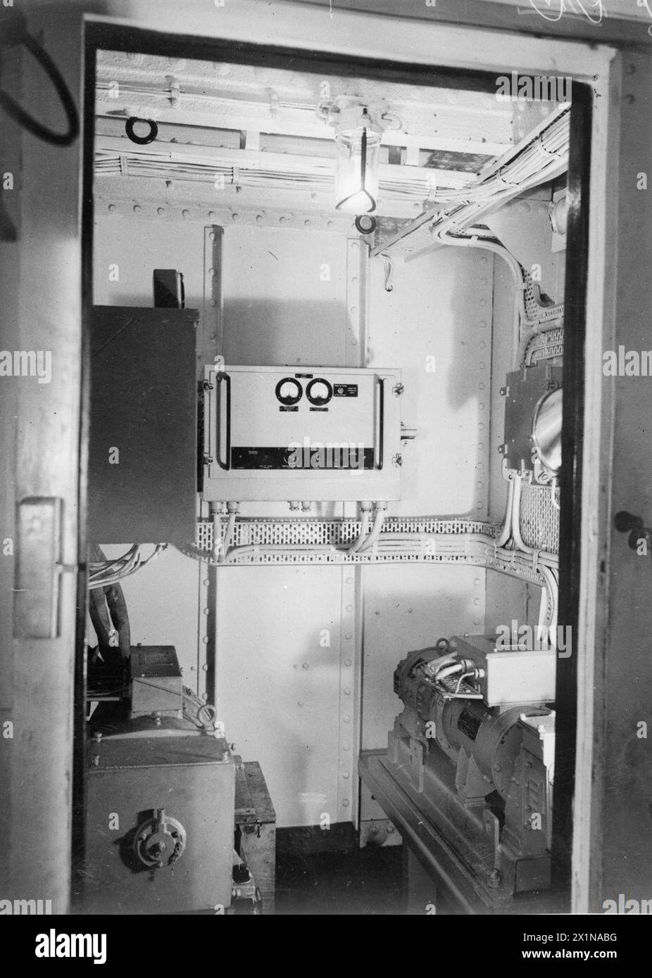 SQUID FITTINGS IN HM SHIPS. 27 OCTOBER 1944, GLADSTONE DOCK, LIVERPOOL ...