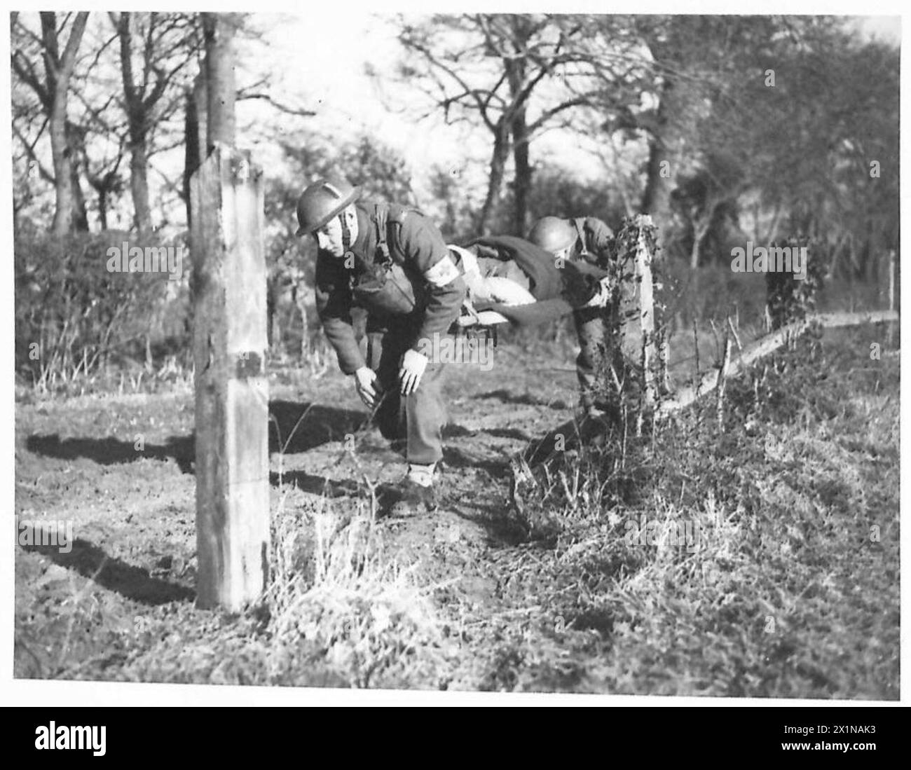 THE HIP SLING STRETCHER - Stretcher bearers moving forward in a ...
