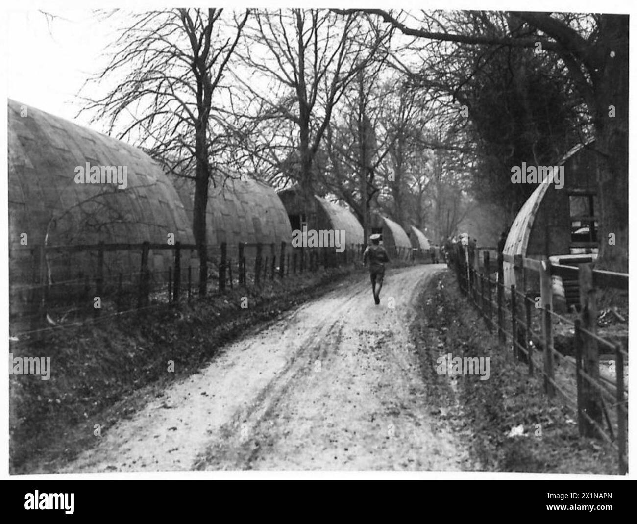 New huts constructed for troop accommodation and operational use ...