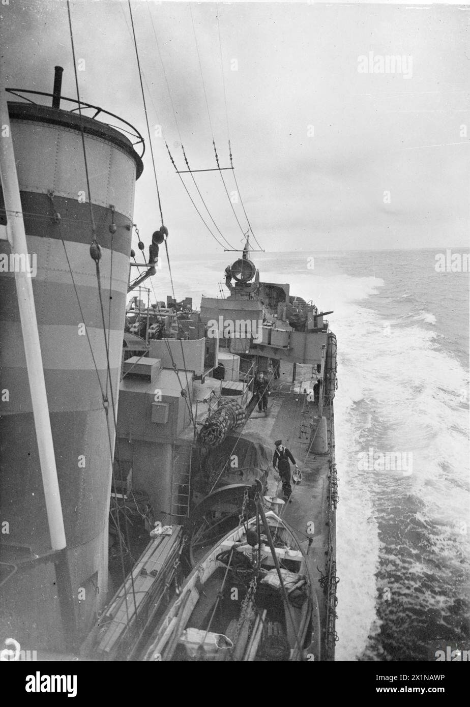 A BRITISH DESTROYER GOES THROUGH HER PACES. 17 FEBRUARY 1943, ON BOARD ...