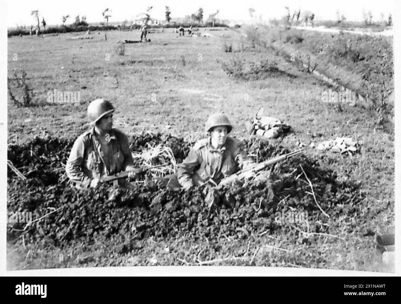 American infantry advances north of Naples between Literno and the ...
