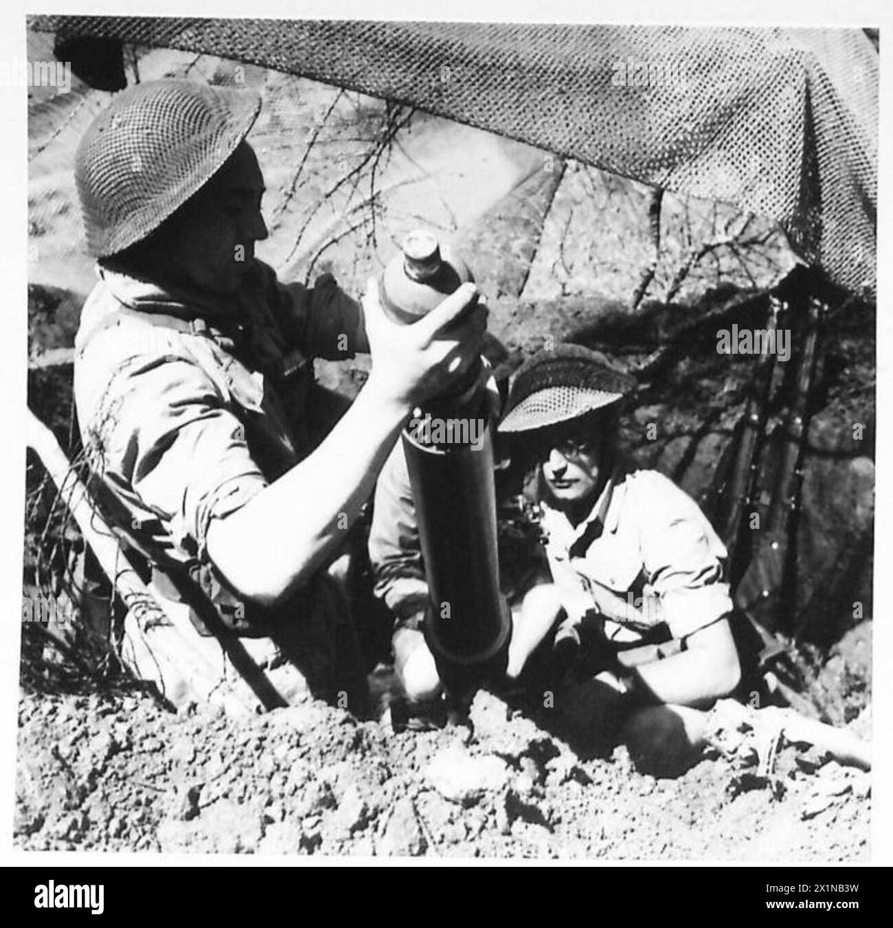 Mortars in action Black and White Stock Photos & Images - Alamy
