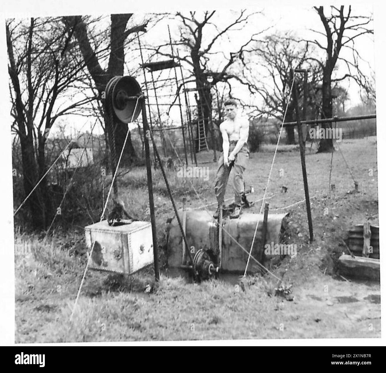 PHYSICAL TRAINING PICTURES - Series of photographs of 'pulling and ...