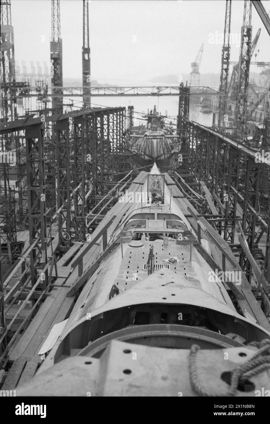 U-BOAT WARFARE 1939-1945 - U-boat Production: Two Type XXI submarines ...