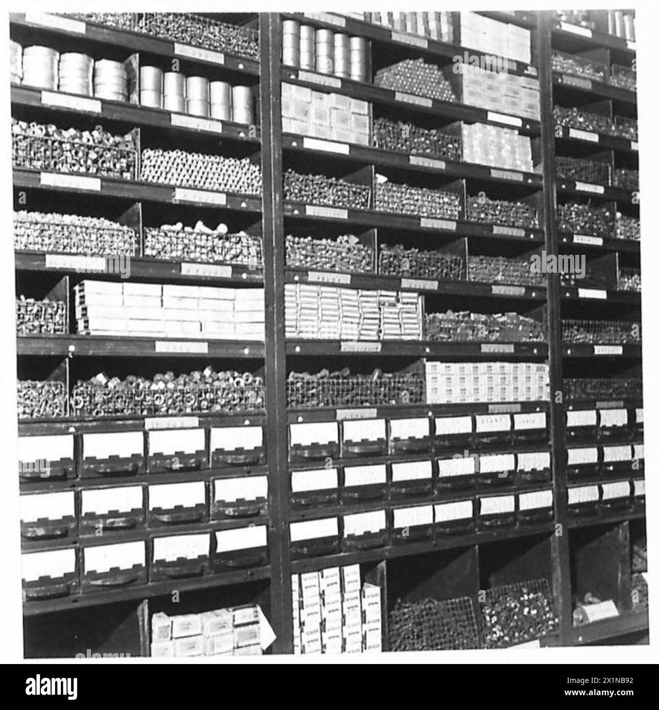 THE RACKING SYSTEM AT DERBY - Derby Layout No. 1, British Army Stock ...