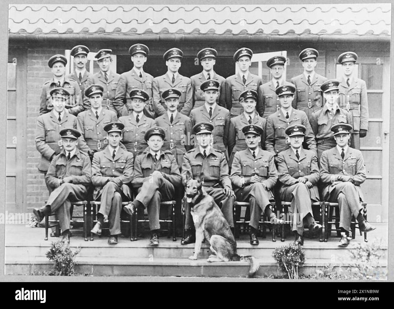 COMMISSIONED PERSONNEL OF AN R.A.F. COASTAL COMMAND "HUDSON" SQUADRON ...