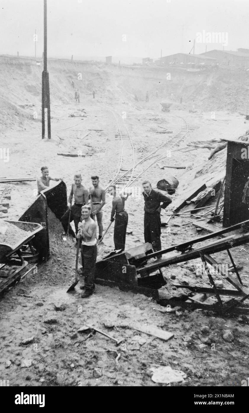 British POWs at Stalag VIIIB in Lamsdorf, Lower Silesia, worked in a ...