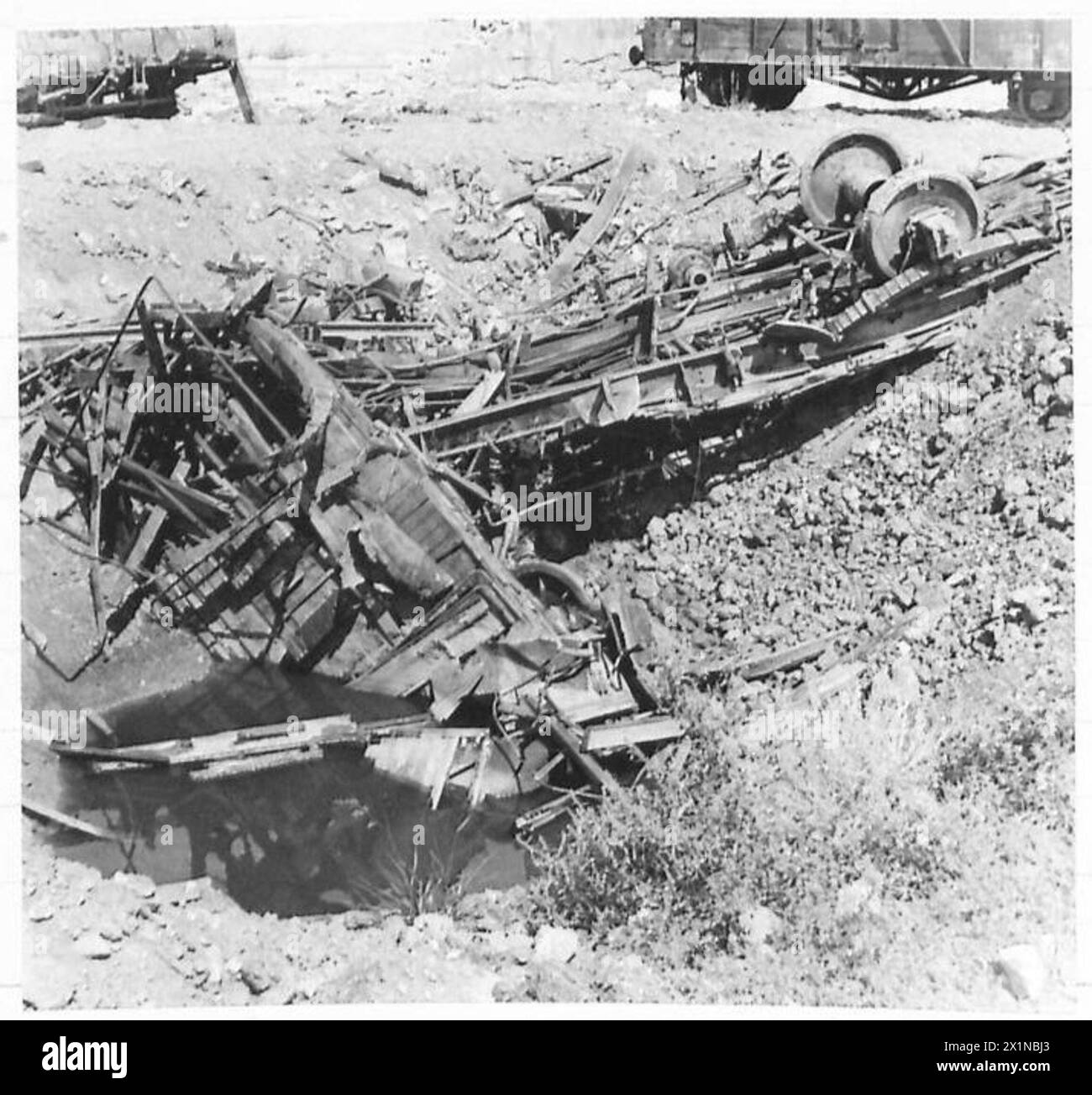 Smashed wagons Black and White Stock Photos & Images - Alamy