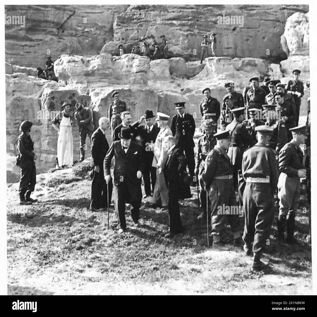 Mr. Churchill and the Empire Prime Minister observe British Army ...