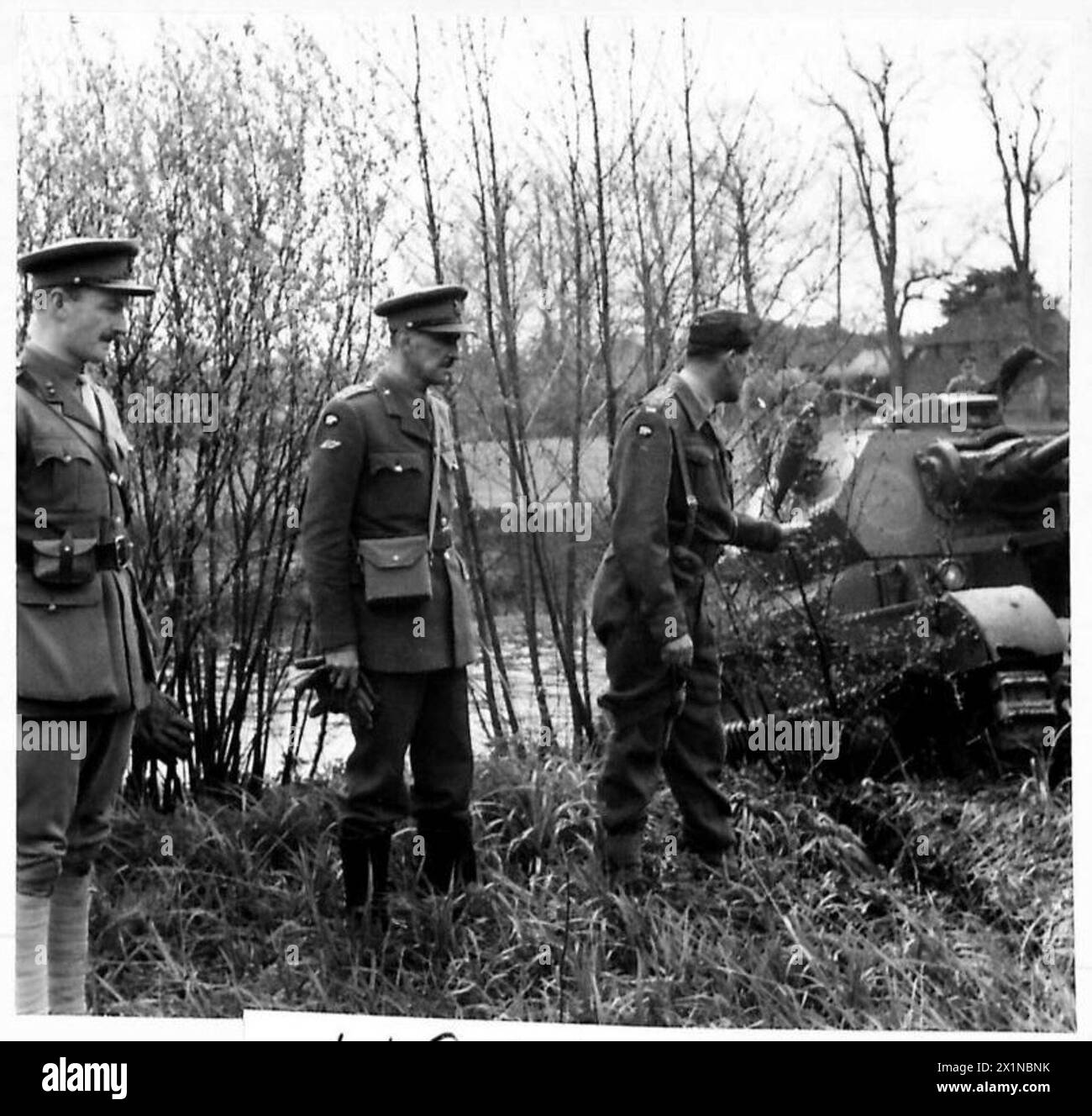 TANKS IN ACTION - The Commanding Officer and other officers of an ...