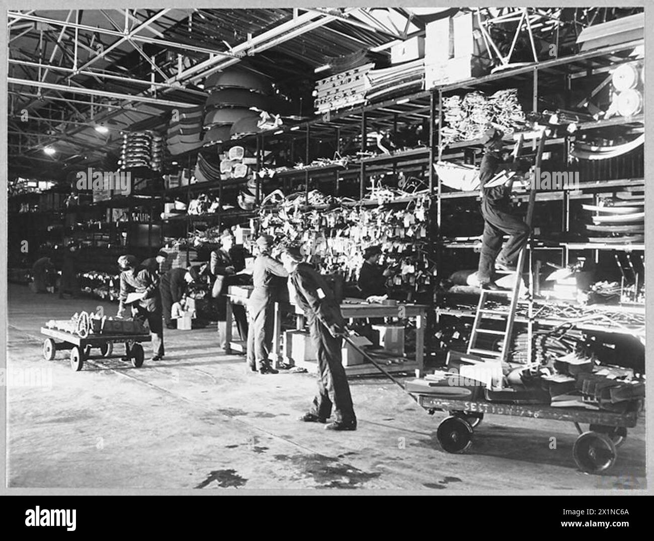 R.A.F. MAINTENANCE UNIT KEEPS BRITAIN'S 'PLANES FIGHTING FIT. - An R.A ...