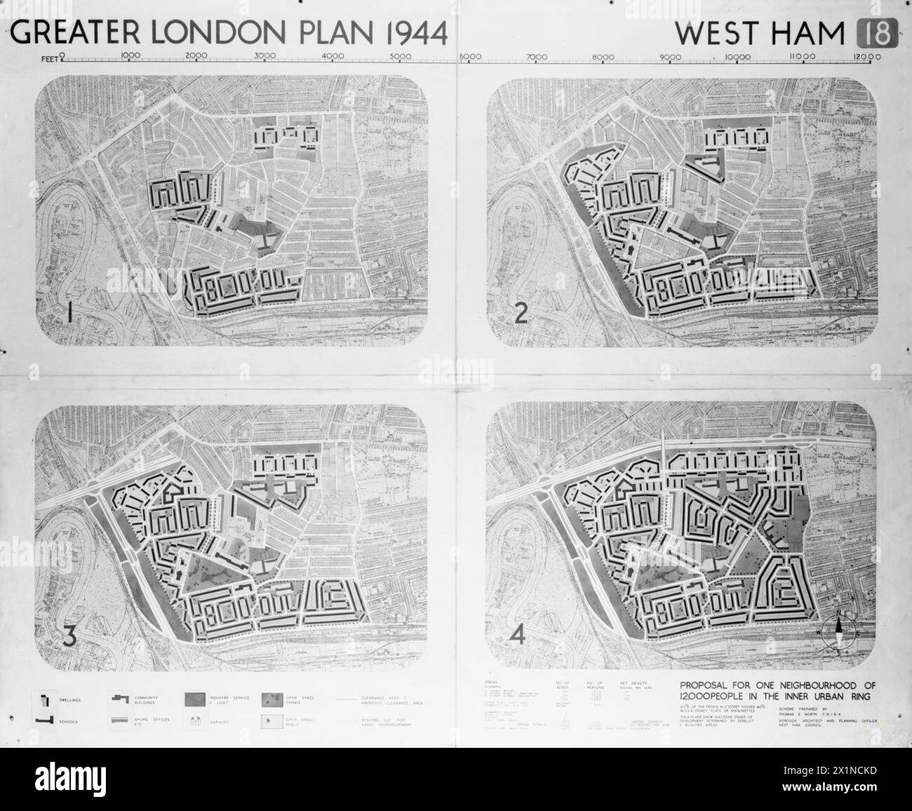 London post war reconstruction hi-res stock photography and images - Alamy