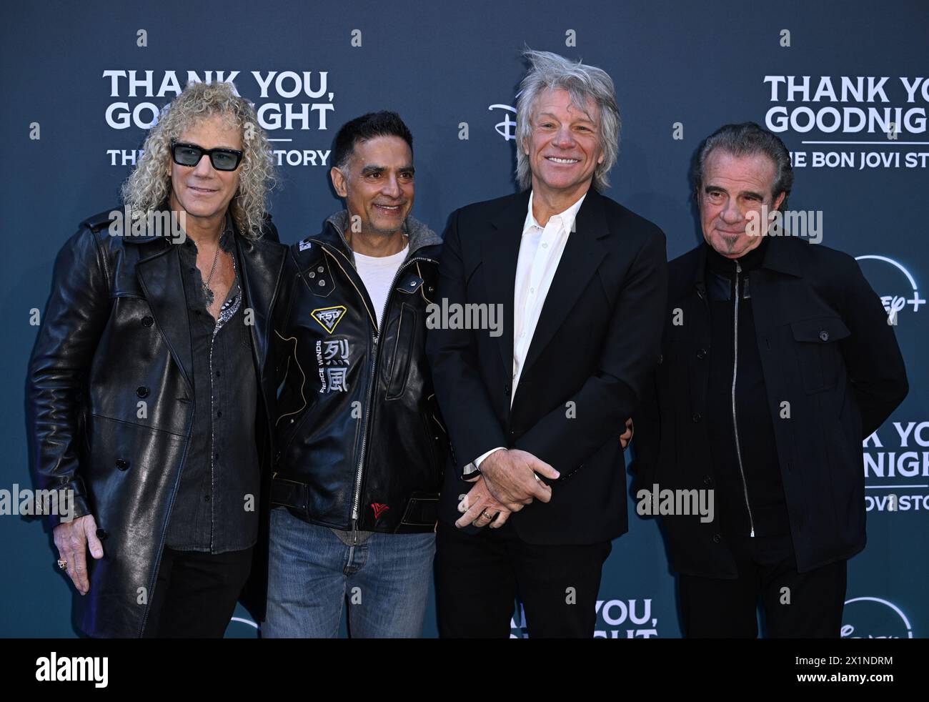 London, UK. April 17th, 2024. David Bryan, Gotham Chopra, Jon Bon Jovi ...