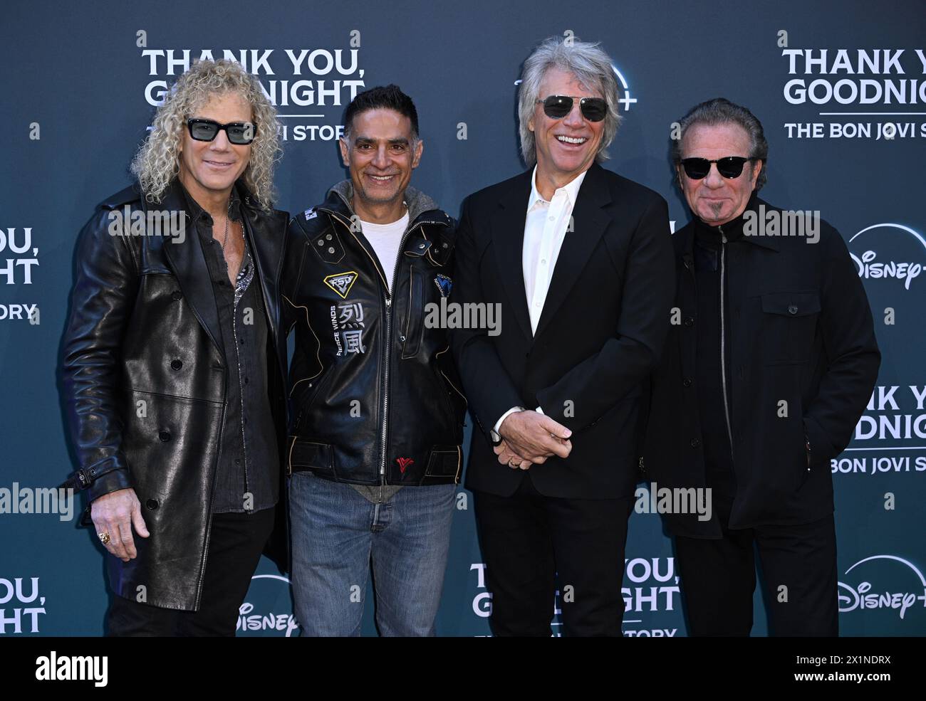 London, UK. April 17th, 2024. David Bryan, Gotham Chopra, Jon Bon Jovi ...