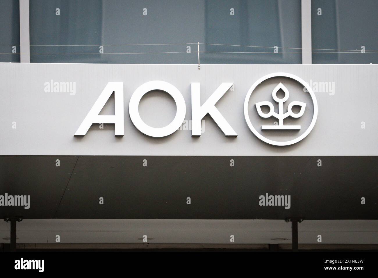 Symbolbild Logo des gesetzlichen Krankenversicherers AOK Symbolfoto ...