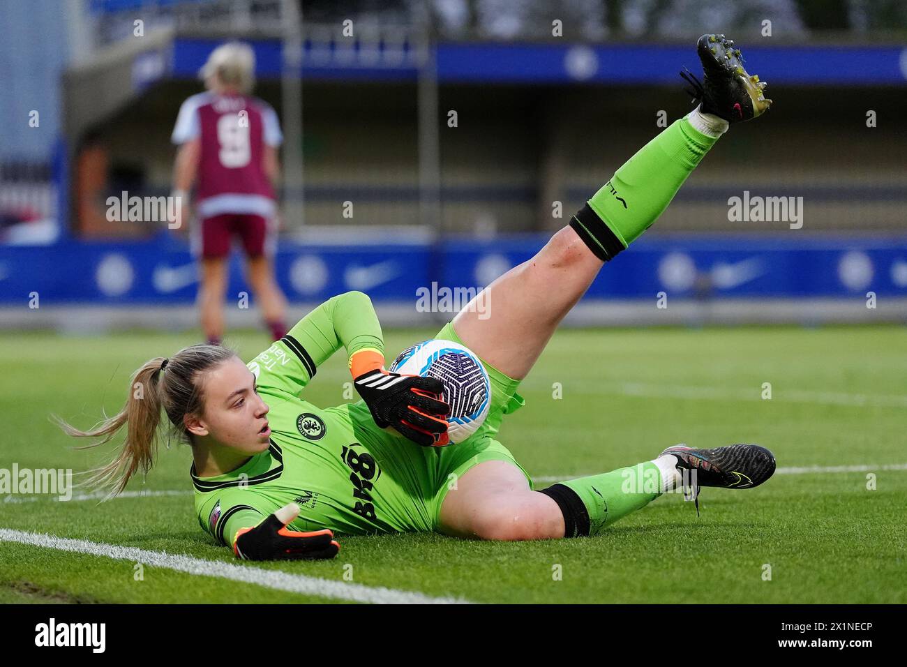 Aston Villa goalkeeper Sophia Poor during the Barclays Women's Super ...