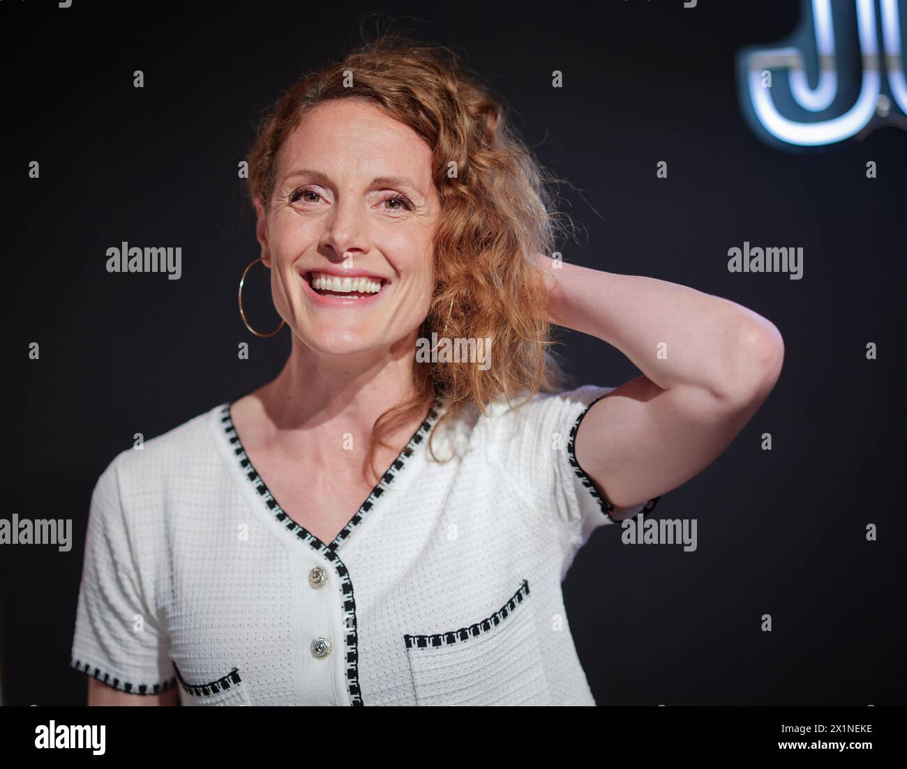 Hamburg, Germany. 17th Apr, 2024. Barbara Lanz, actress, comes to the ...