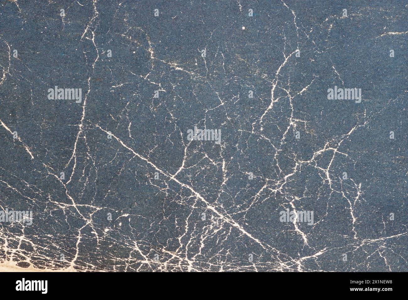 Texture of old dark blue torn paper with scratches. Abstract grunge ...