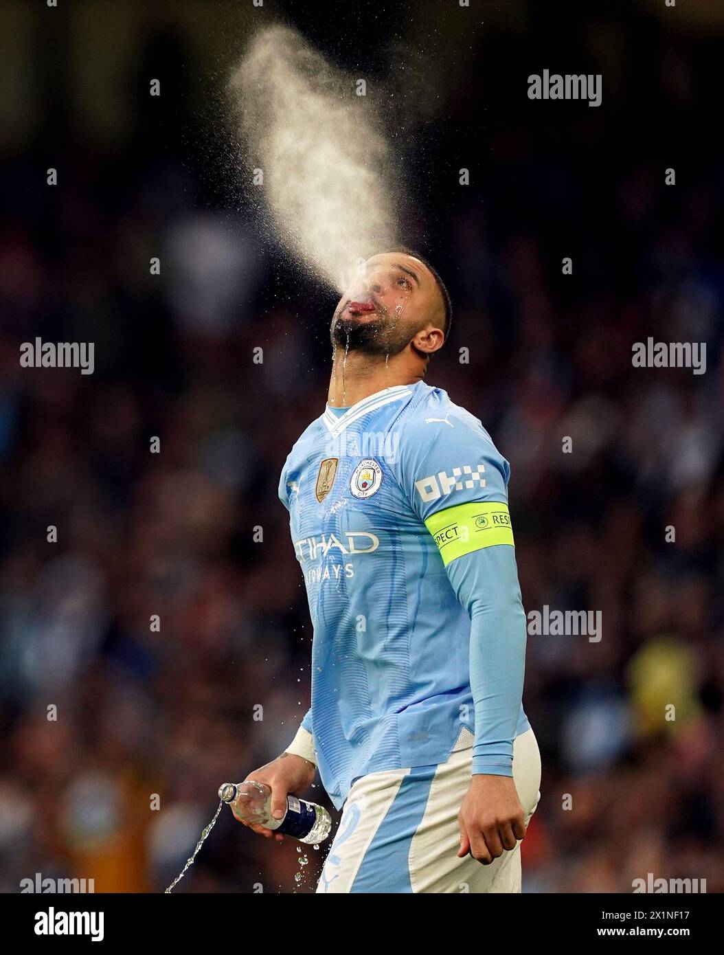 Manchester City's Kyle Walker during the UEFA Champions League quarter ...
