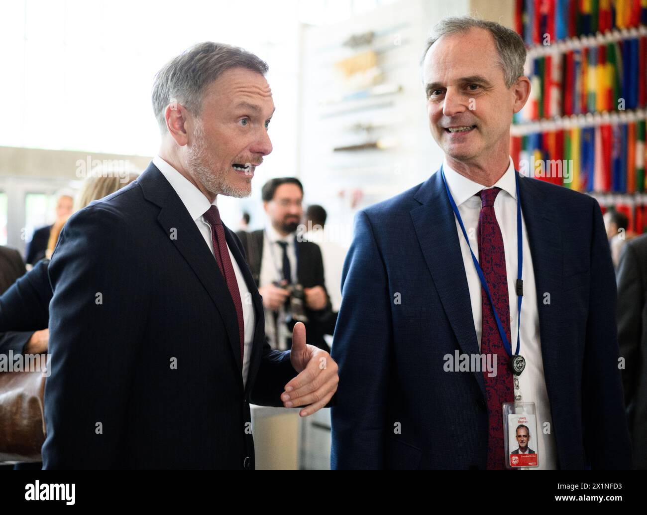 17 April 2024, USA, Washington: Christian Lindner (FDP), Federal ...