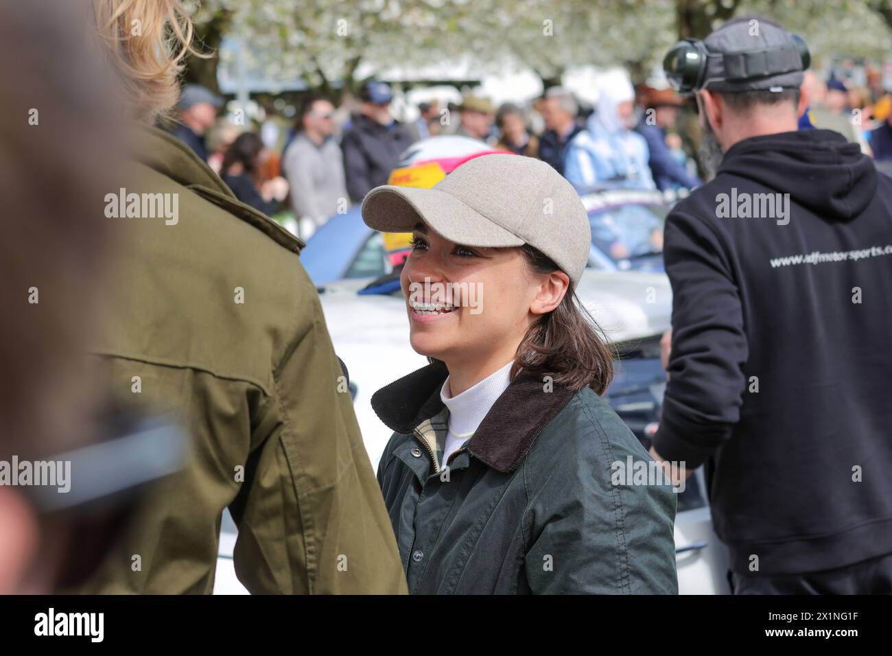 World Champion W Series Racing Driver Jamie Chadwick wearing a hat ...