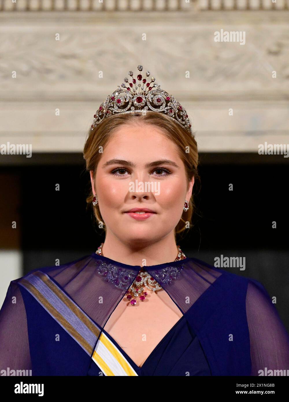 Amsterdam, Niederlande. 17th Apr, 2024. Crown Princess Amalia of The ...