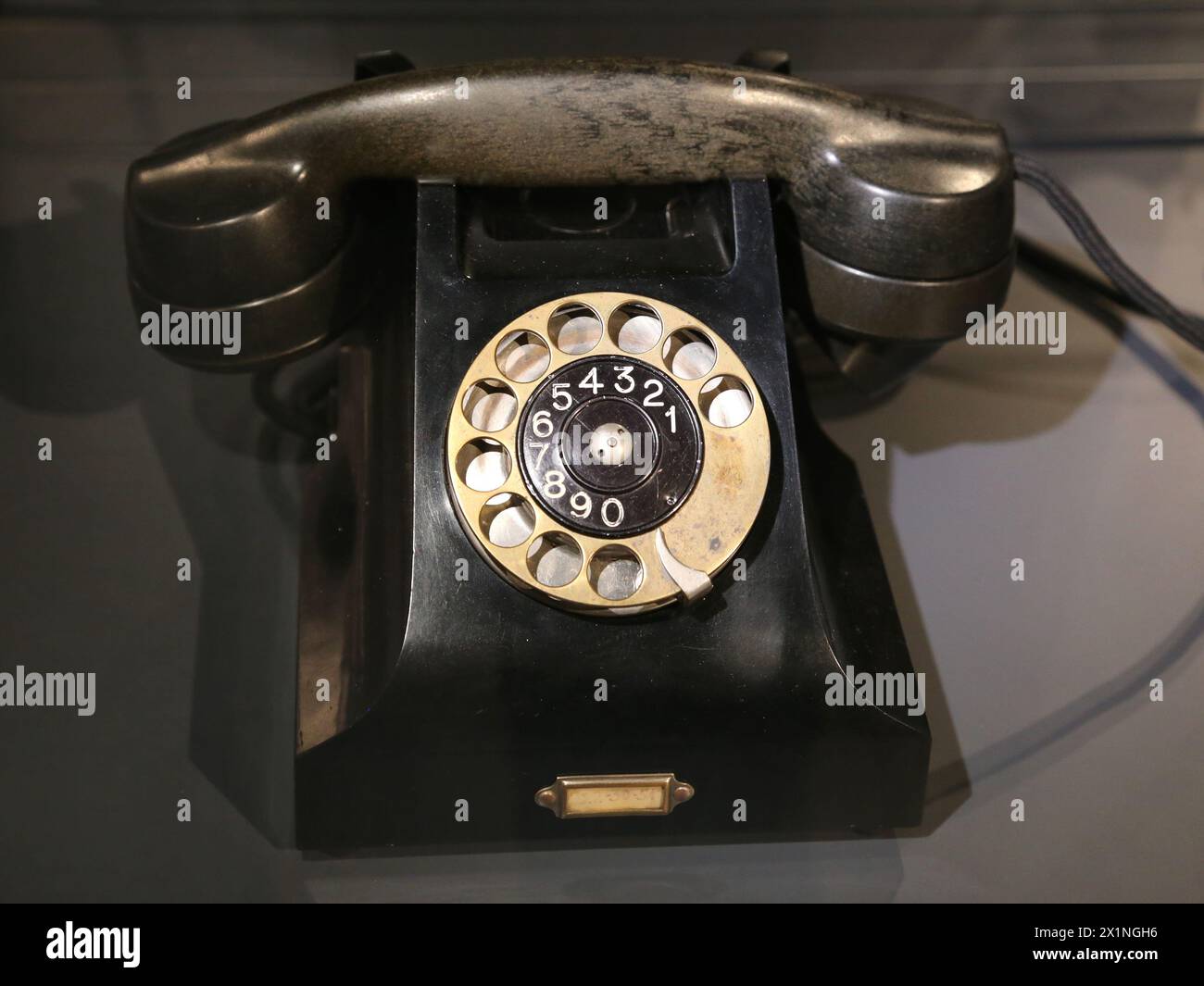 Antique vintage Ericsson DBH 10011 telephone with rotary dial Stock ...