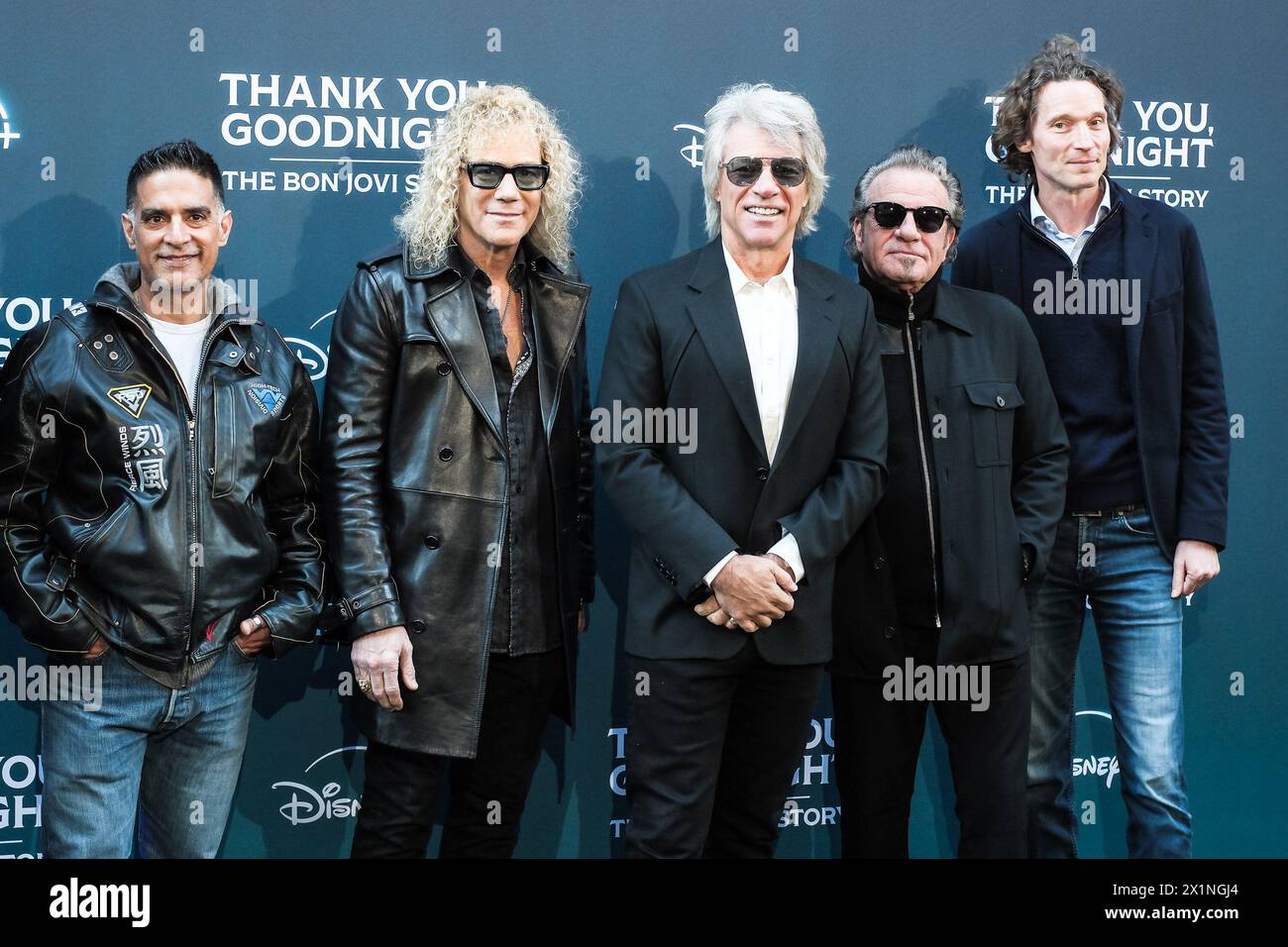 Odeon Luxe Leicester Square, London, UK. 17 April 2024. Gotham Chopra, David Bryan, Jon Bon Jovi ...