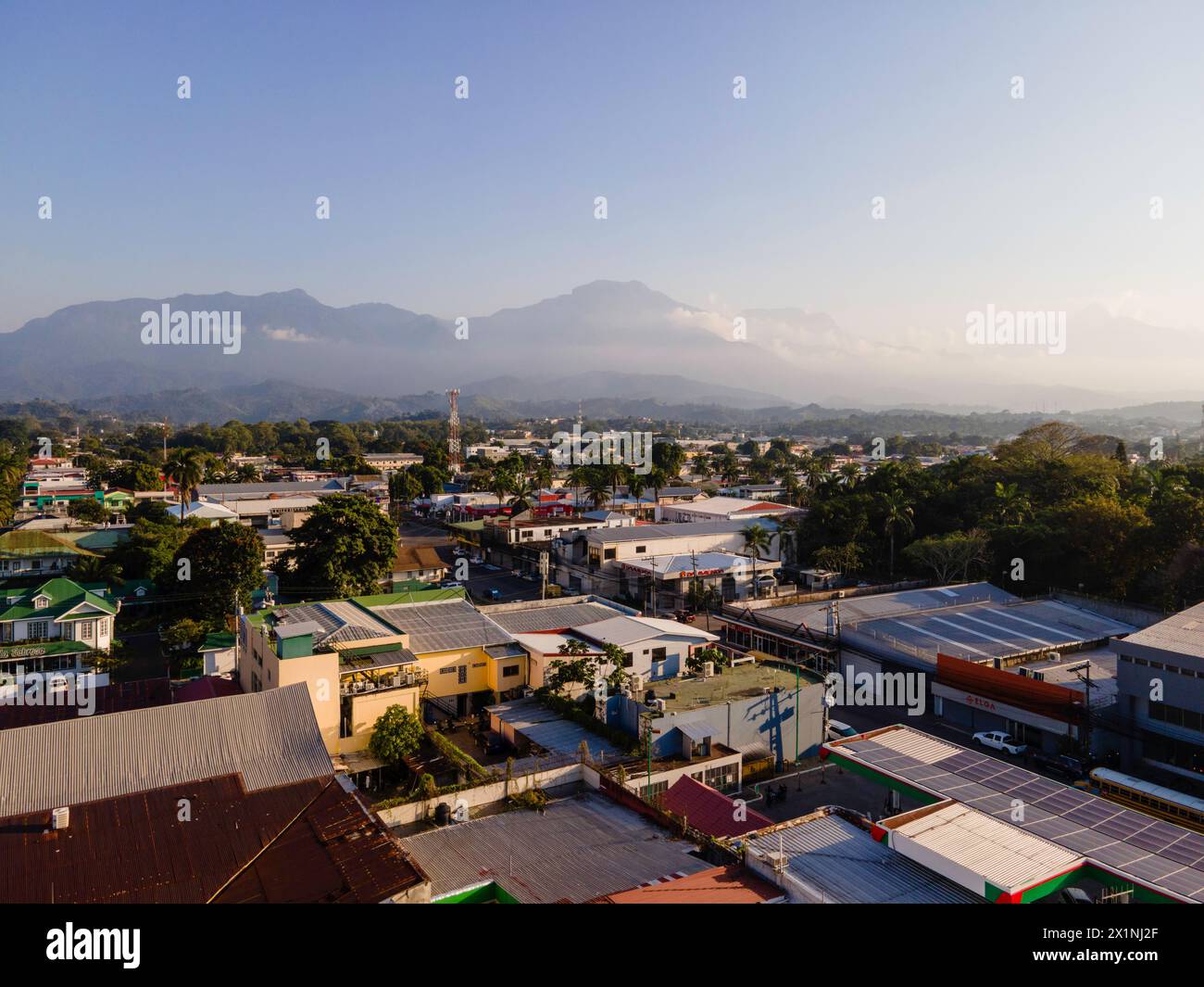 Aerial photograph of La Ceiba, Honduras on a beautiful afternoon Stock ...