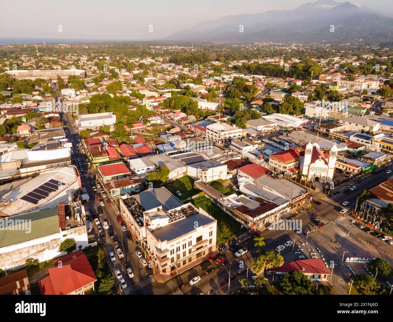 Aerial photograph of La Ceiba, Honduras on a beautiful afternoon Stock ...