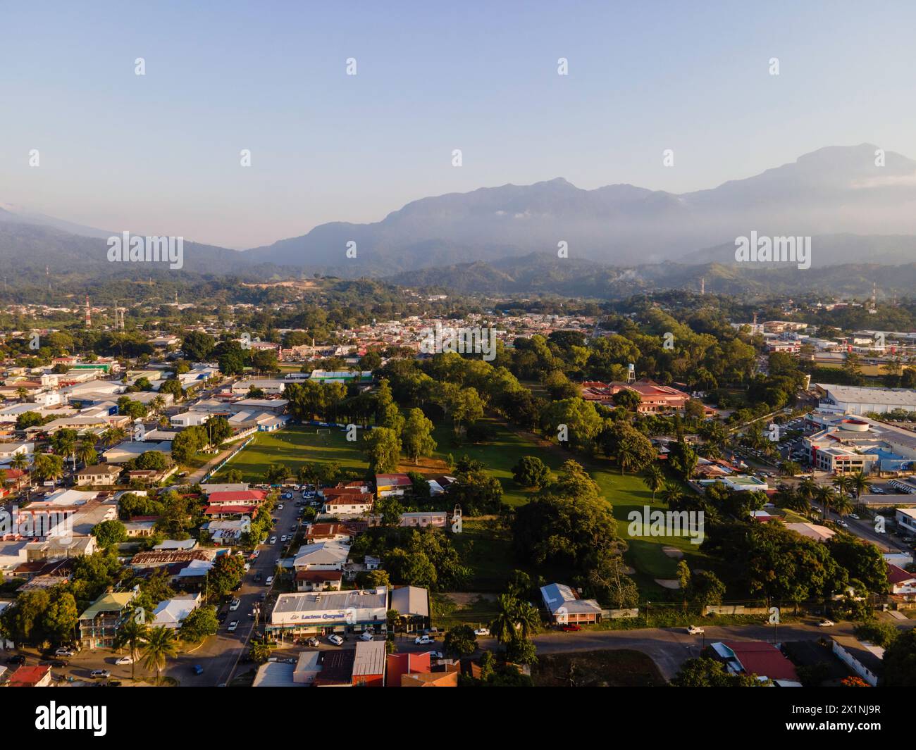 Aerial photograph of La Ceiba, Honduras on a beautiful afternoon Stock ...