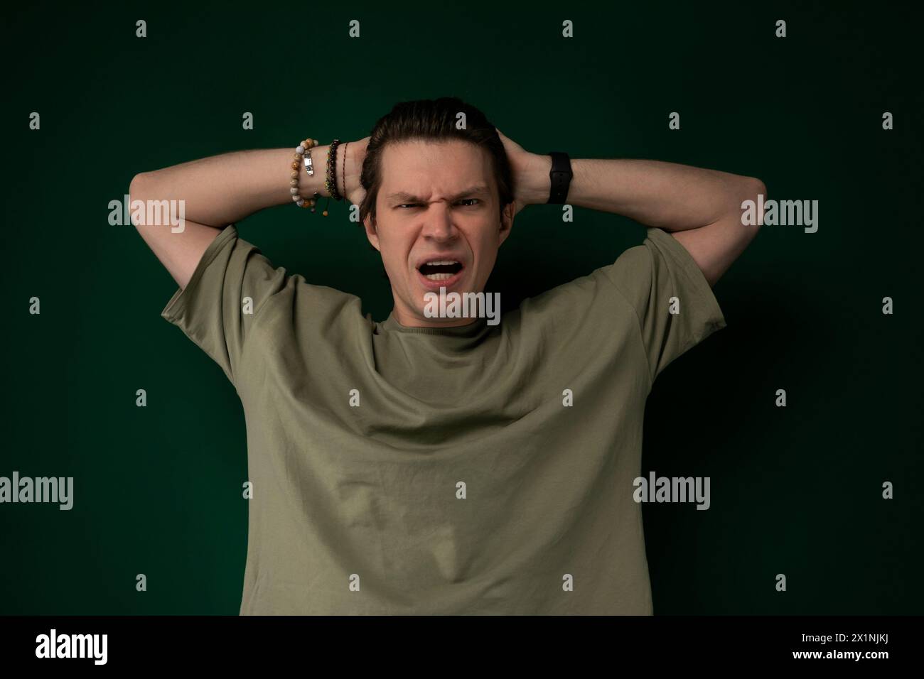 Feeling tense thinking hi-res stock photography and images - Alamy