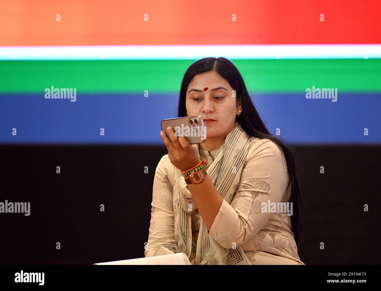 Ghaziabad, India. 17th Apr, 2024. GHAZIABAD, INDIA - APRIL 17: Congress Candidate from Ghaziabad ...