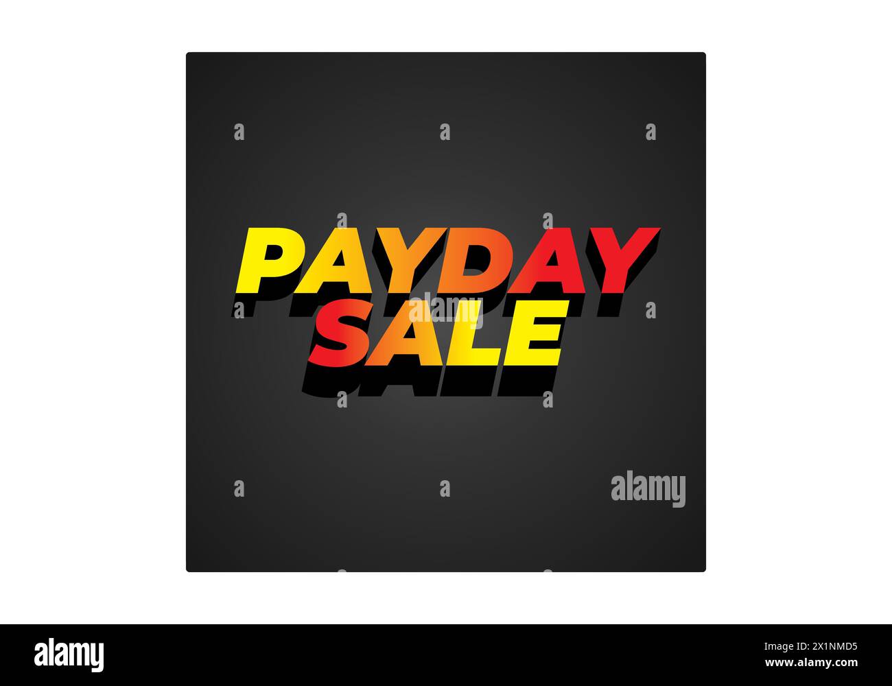 Payday sale. Text effect design in eye catching color and 3d look ...