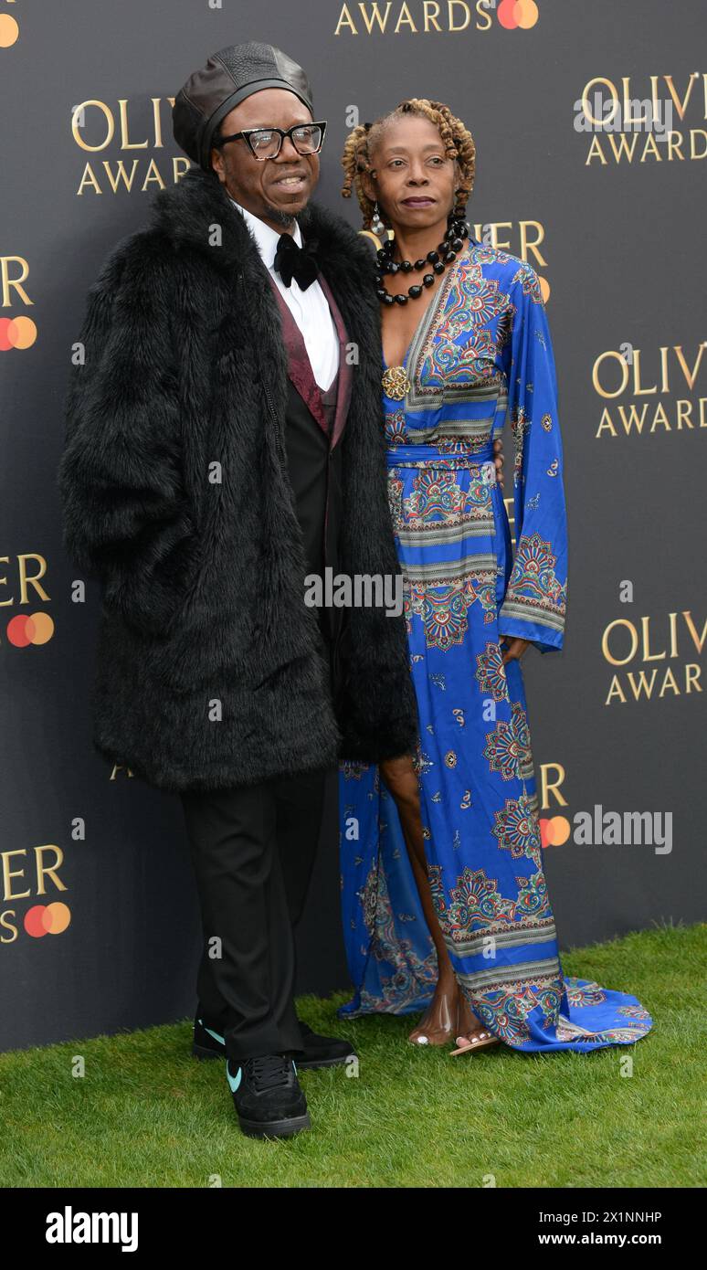 Photo Must Be Credited ©Alpha Press 078237 14/04/2024 Jonzi D and wife ...