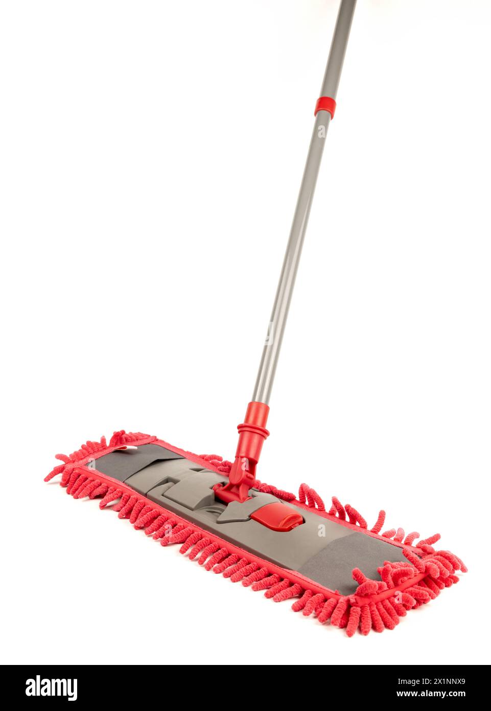 Floor mop on a white background. A mop with a rag. The concept of ...