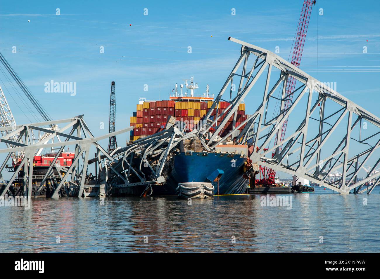 Baltimore bridge ship hi-res stock photography and images - Alamy