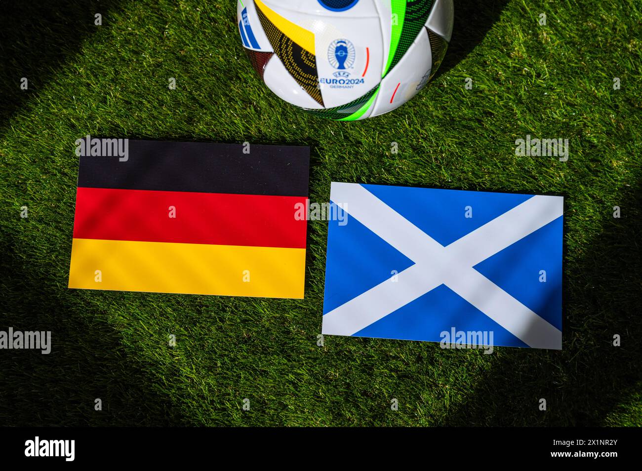 BERLIN, GERMANY, APRIL 17, 2024: Germany vs Scotland, Euro 2024 Group A ...