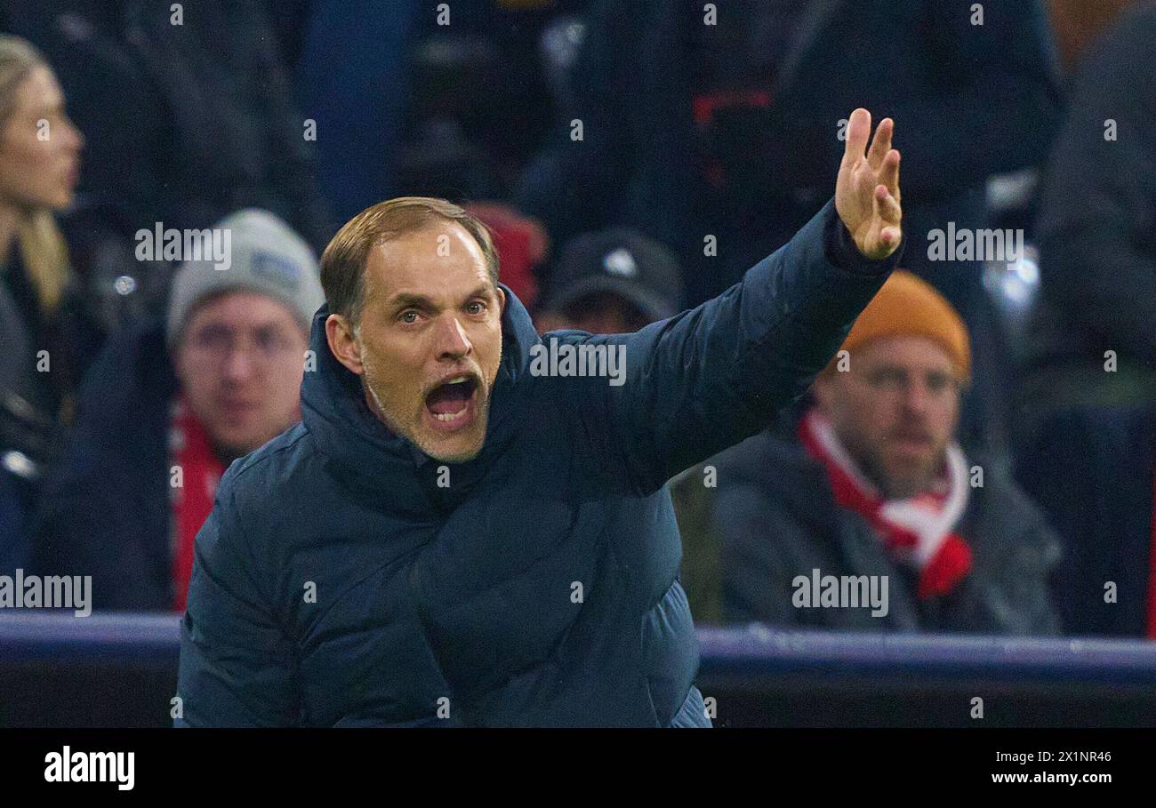 Trainer Thomas Tuchel (FCB), team manager, headcoach, coach, in the ...