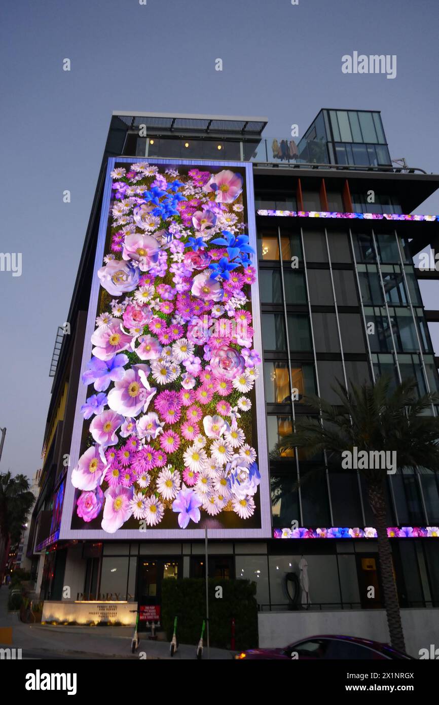 Los Angeles, California, USA 16th April 2024 Spring Flowers Billboard ...