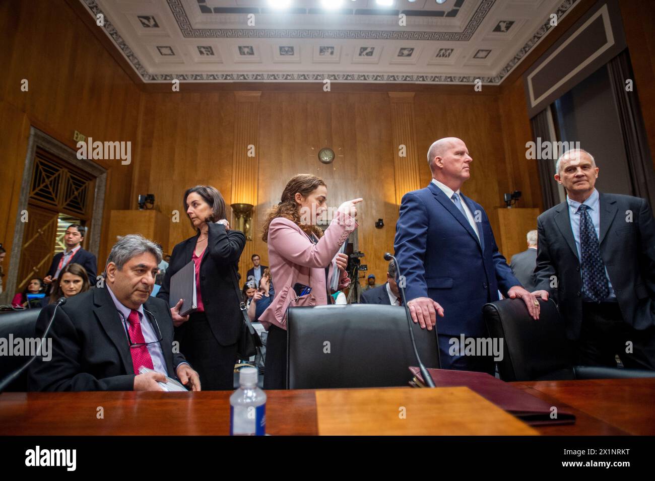 Sam Salehpour, Current Quality Engineer, Boeing, left, Ed Pierson ...