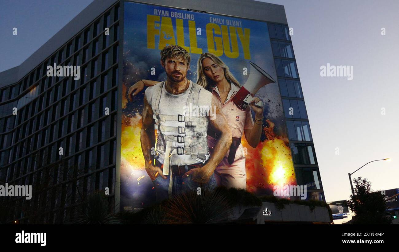 Los Angeles, California, USA 16th April 2024 The Fall Guy Billboard on ...