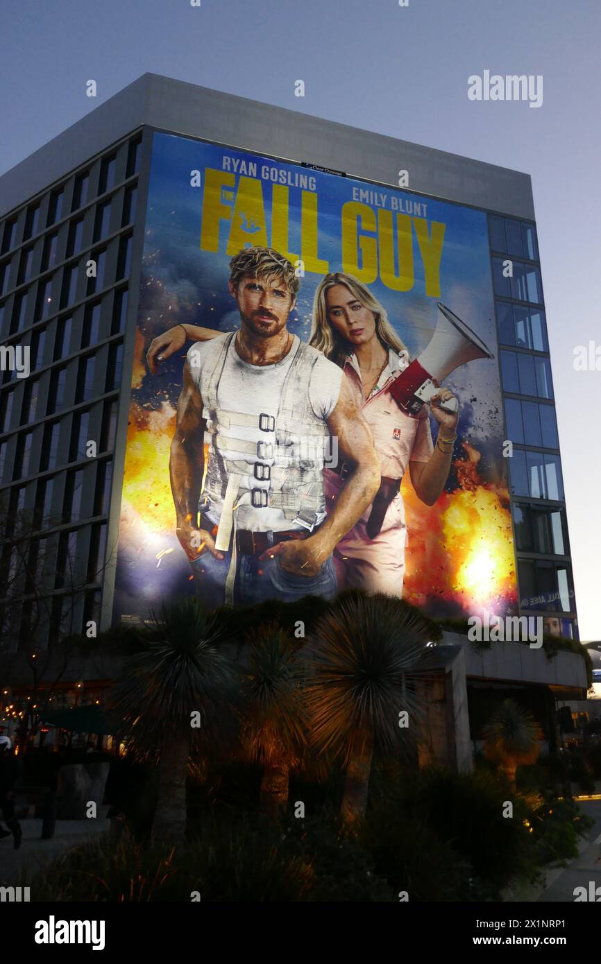 Los Angeles, California, USA 16th April 2024 The Fall Guy Billboard on ...