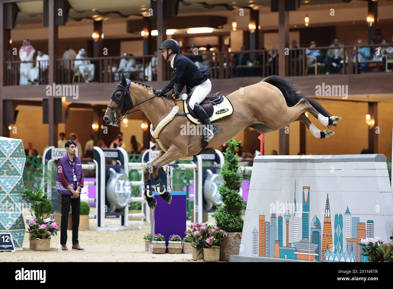 Richard Howley of Ireland with Equine America Consulent de Prelet Z ...