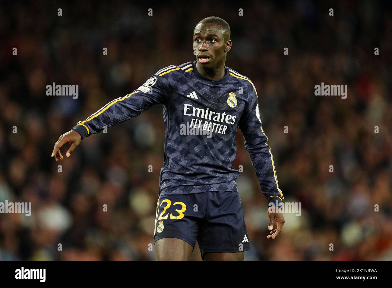Real Madrid's Ferland Mendy during the UEFA Champions League quarter ...