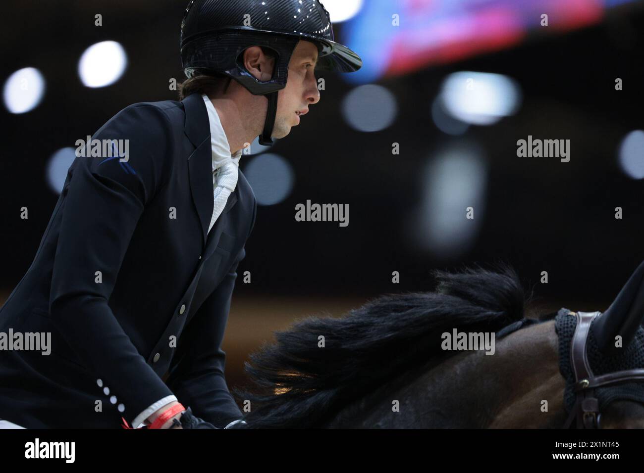 Zain Shady Samir of Egypt with London Eye during the Longines FEI ...