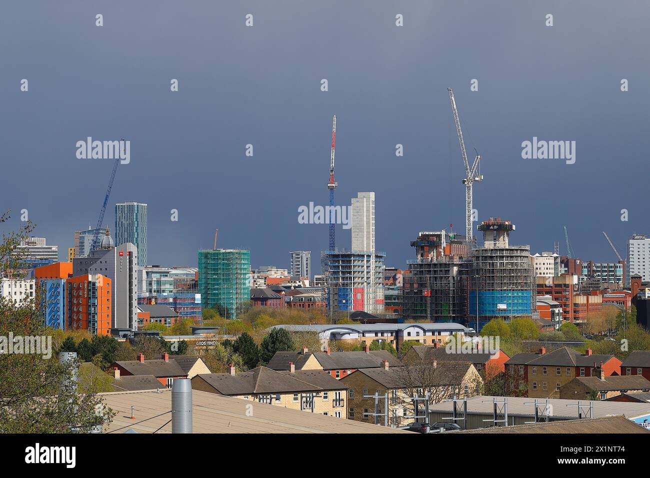 A view of Leeds City Centre with Brotherton House,Lisbon Street ...