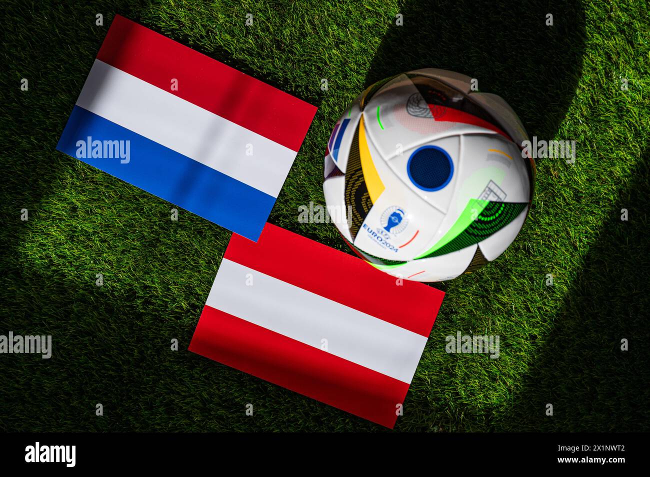 MUNICH, GERMANY, APRIL 17, 2024: Netherlands vs Austria, Euro 2024 ...